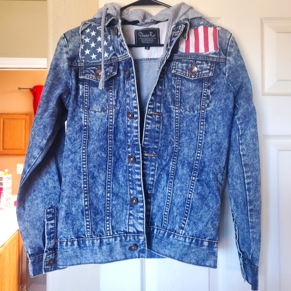 Jackets & Coats | American Flag Denim Jacket | Poshmark